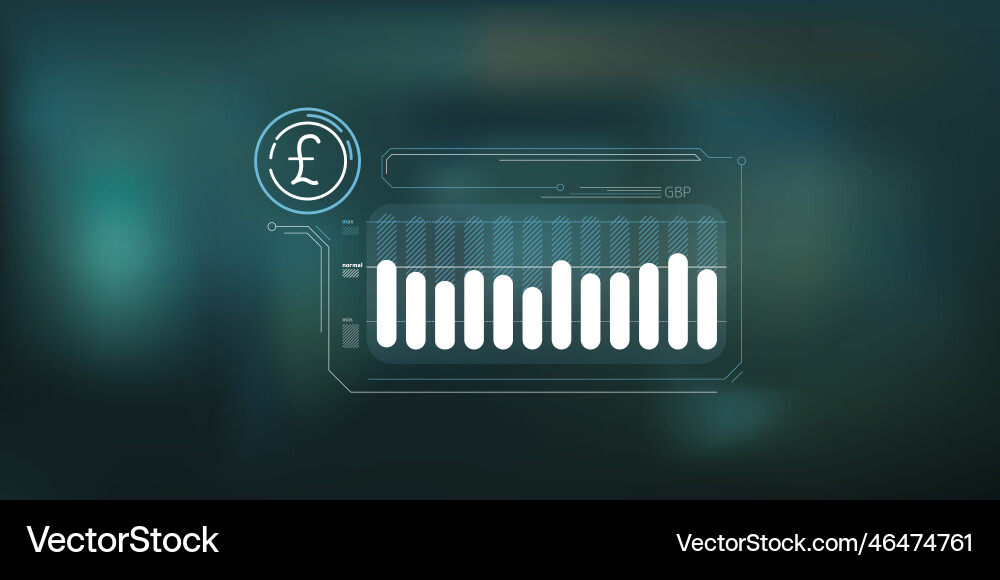 Abstract infographics about the stability Vector Image