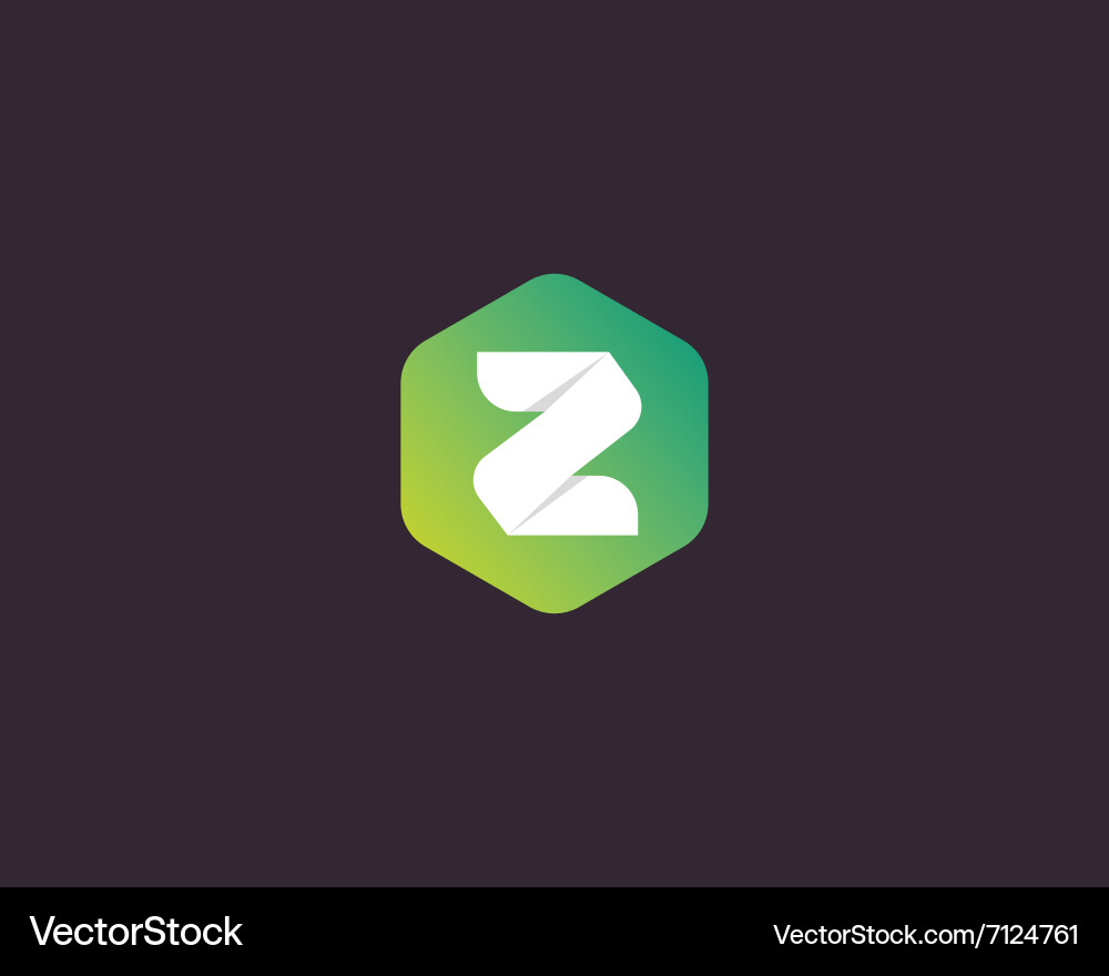 Abstract letter z logo design template colorful Vector Image