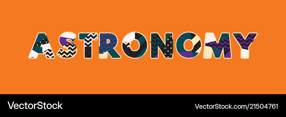 Astronomy concept word art Royalty Free Vector Image