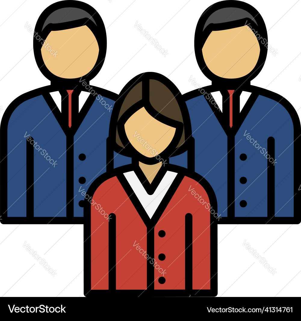 Corporate team icon Royalty Free Vector Image - VectorStock