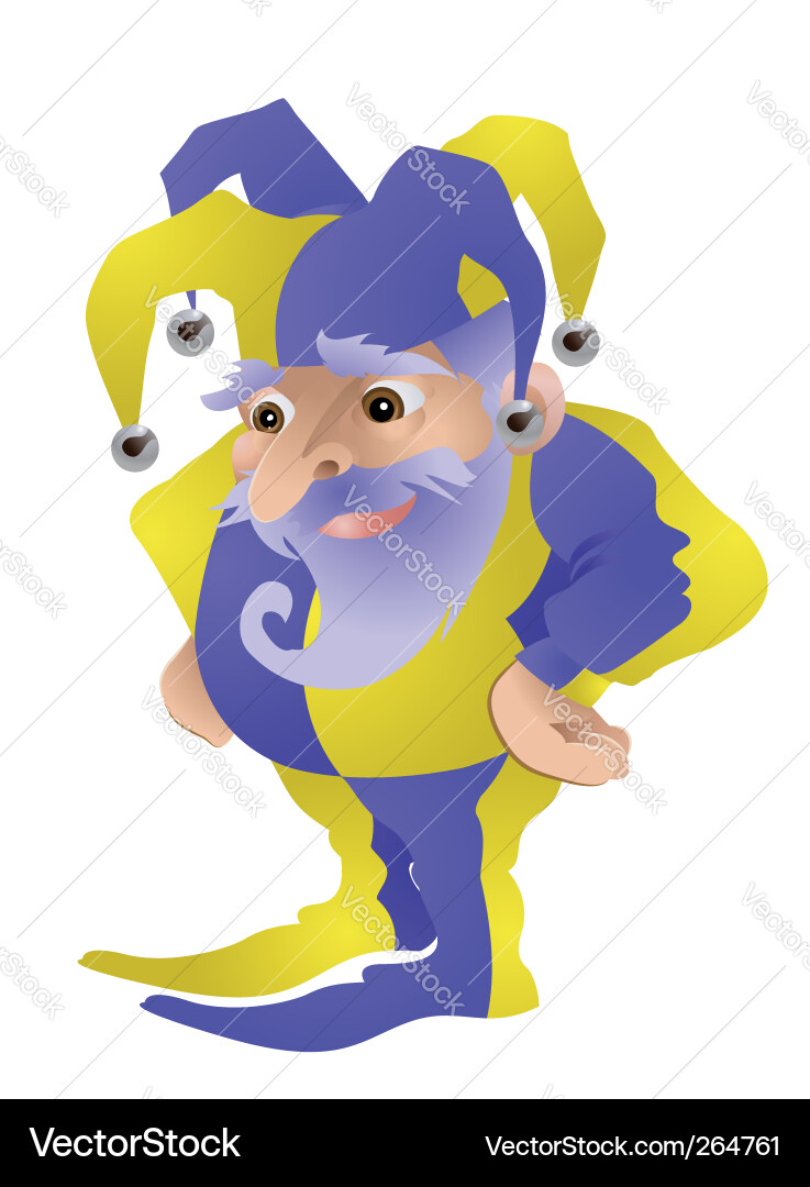 Funny jester Royalty Free Vector Image - VectorStock