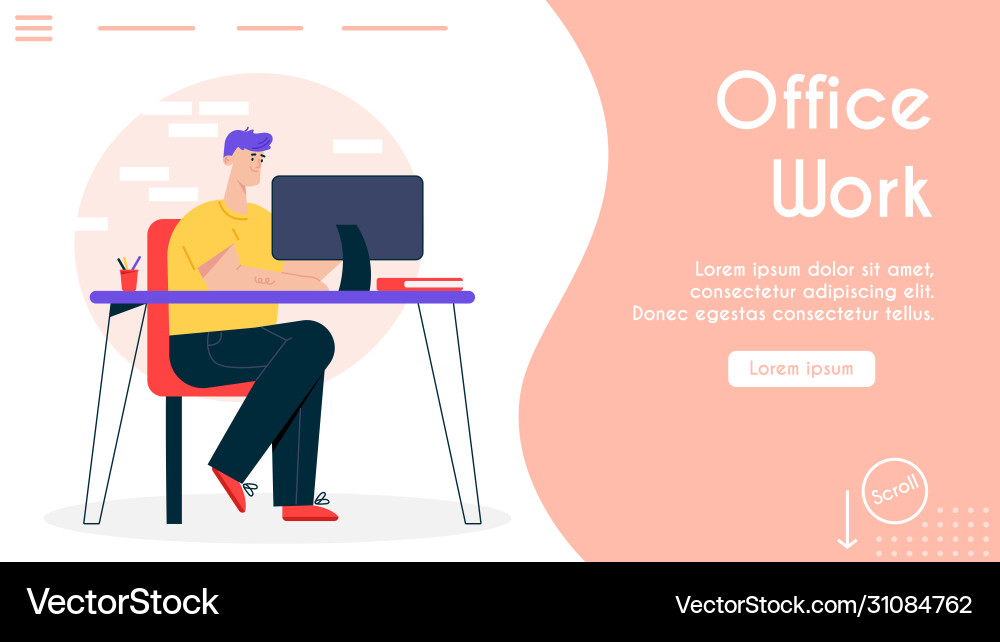 Banner comfortable Royalty Free Vector Image - VectorStock