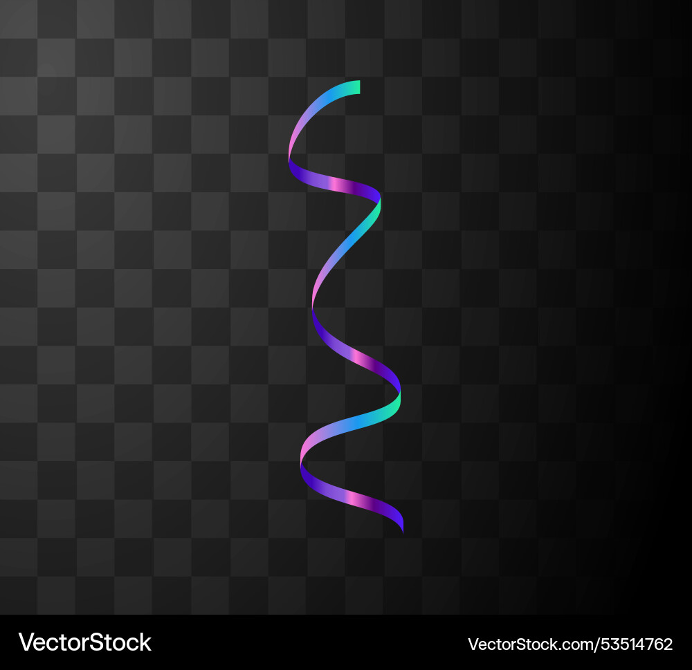 Rainbow swirled ribbon Royalty Free Vector Image