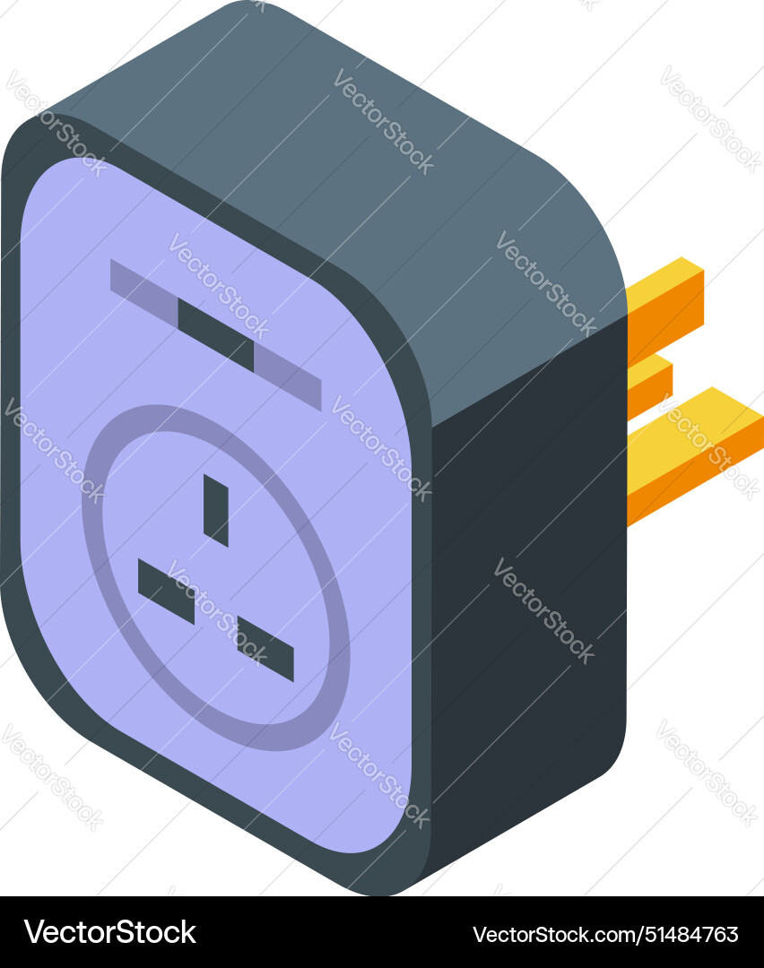 3d isometric of a compact power Royalty Free Vector Image