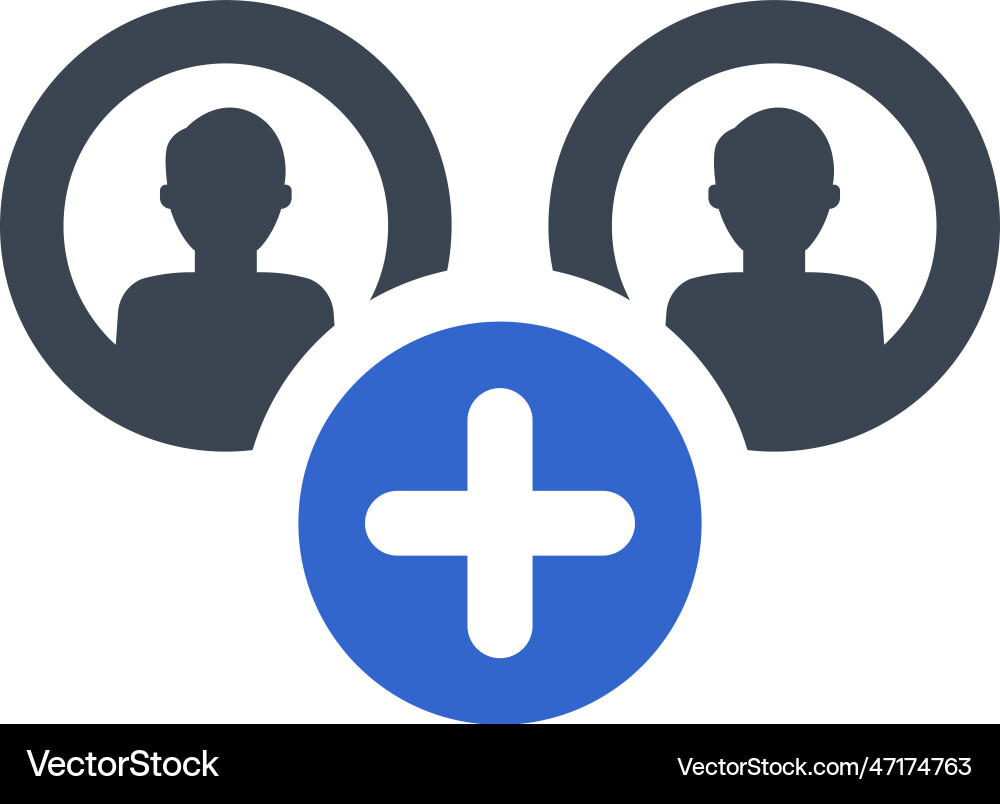 Benutzersymbol hinzufügen Lizenzfreies Vektorbild