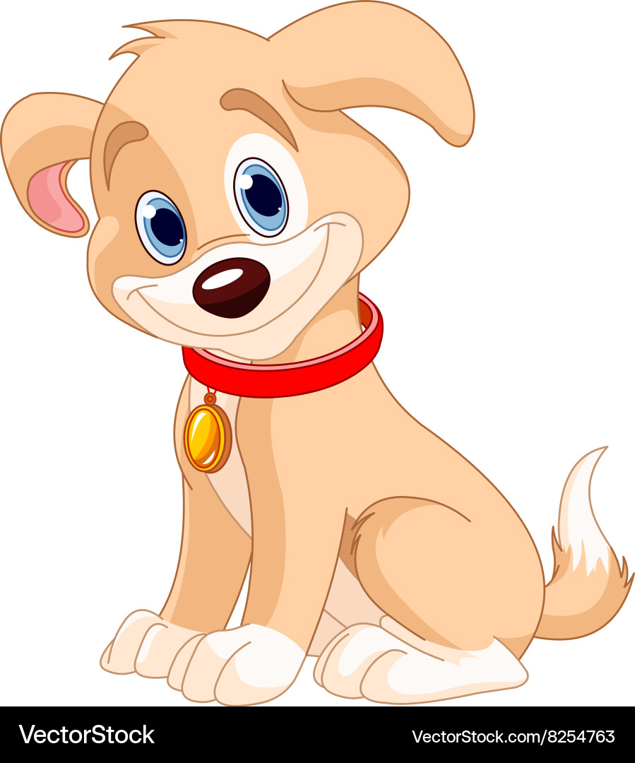 Cute dog Royalty Free Vector Image - VectorStock