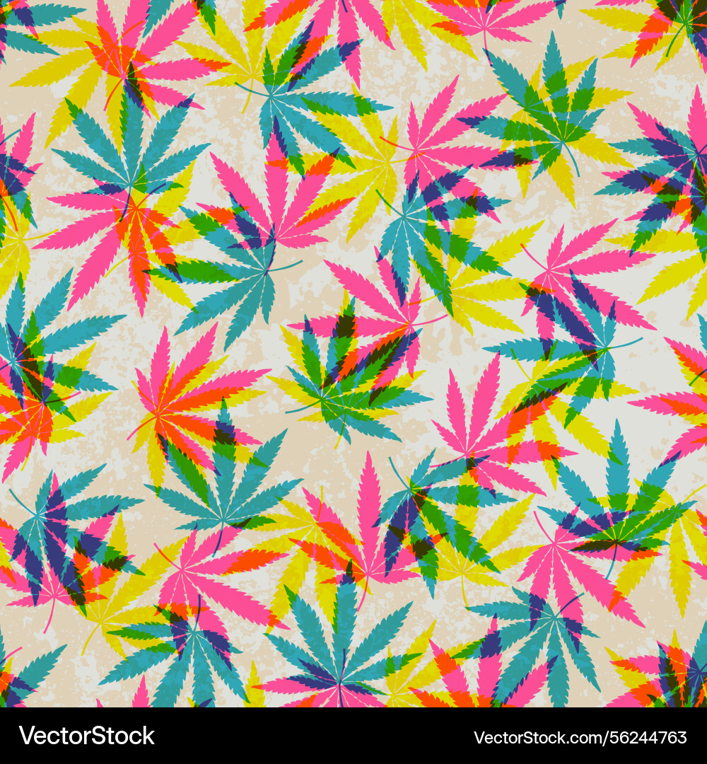 Marijuana inspired design reggae background Vector Image