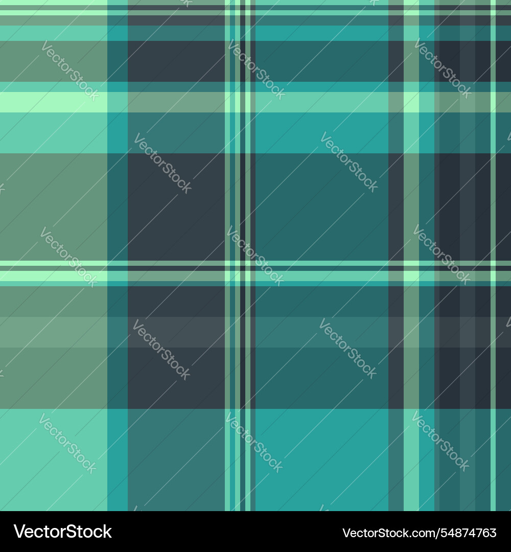 Stylish teal and green plaid pattern perfect Vector Image