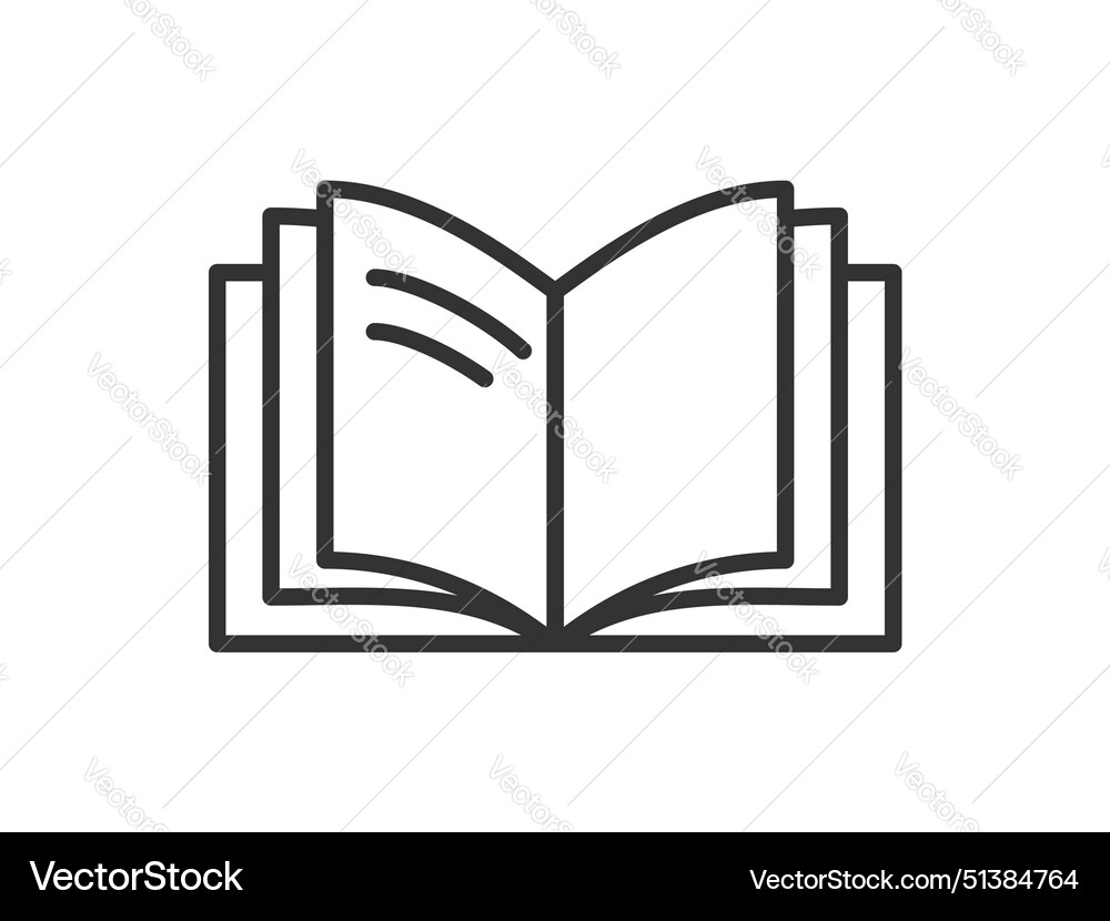 A library theme icon with book Royalty Free Vector Image
