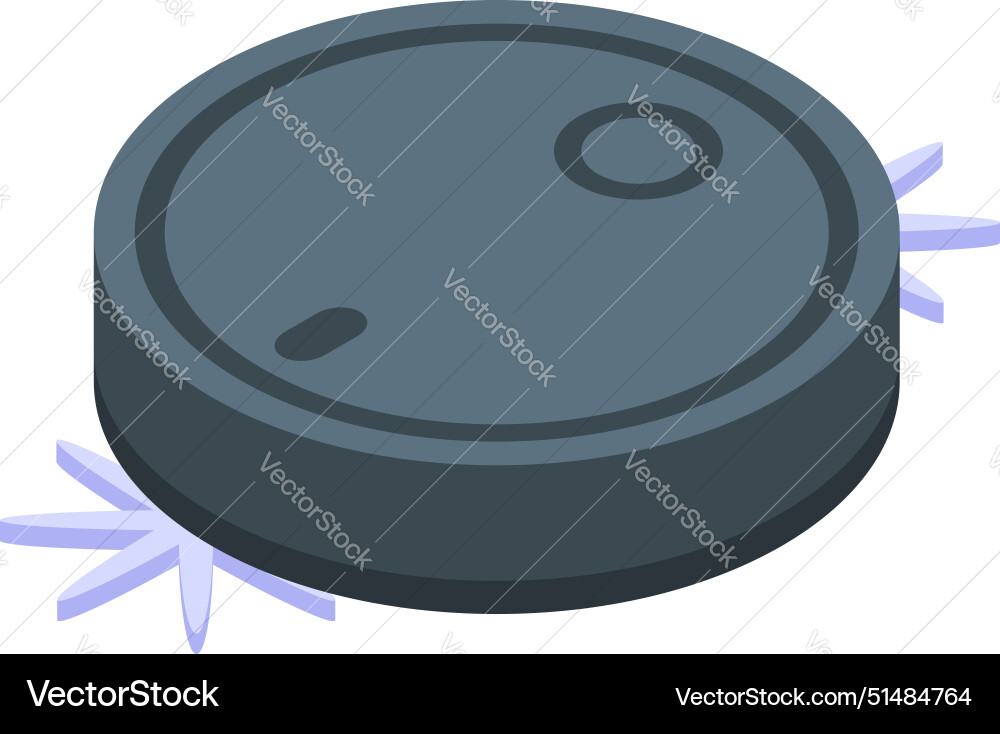 Cartoon robotic vacuum cleaner Royalty Free Vector Image