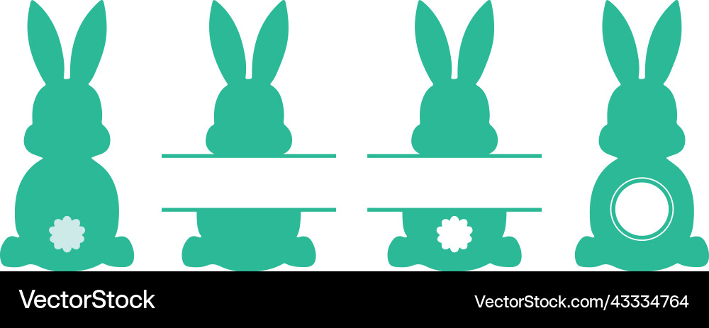 Easter bunny 1 Royalty Free Vector Image - VectorStock