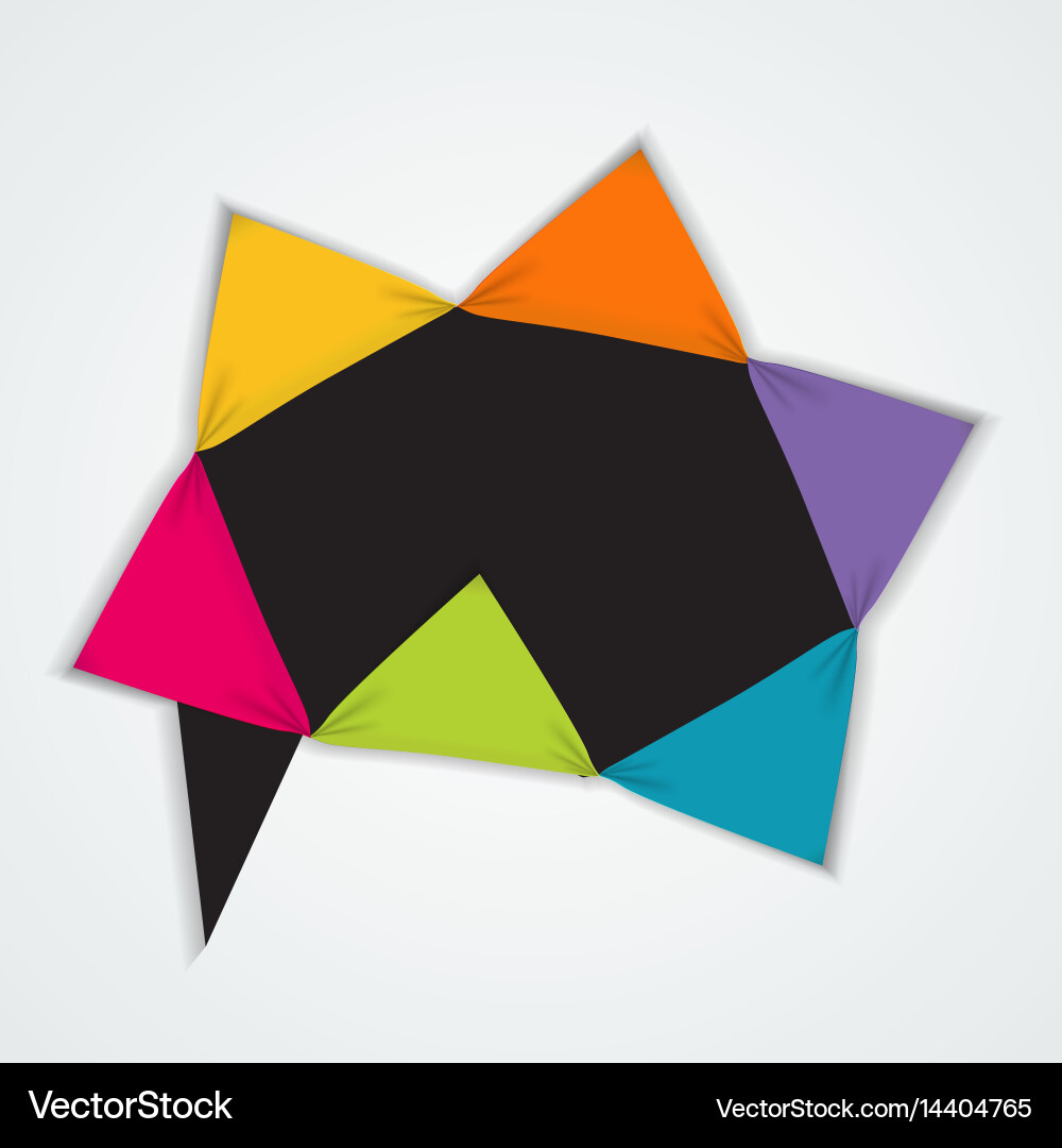 Abstract elements of graph diagram with 6 steps Vector Image