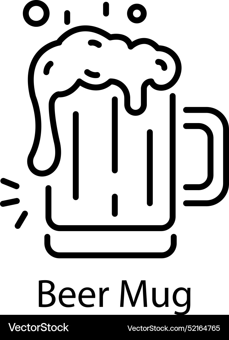 Beer mug Royalty Free Vector Image - VectorStock