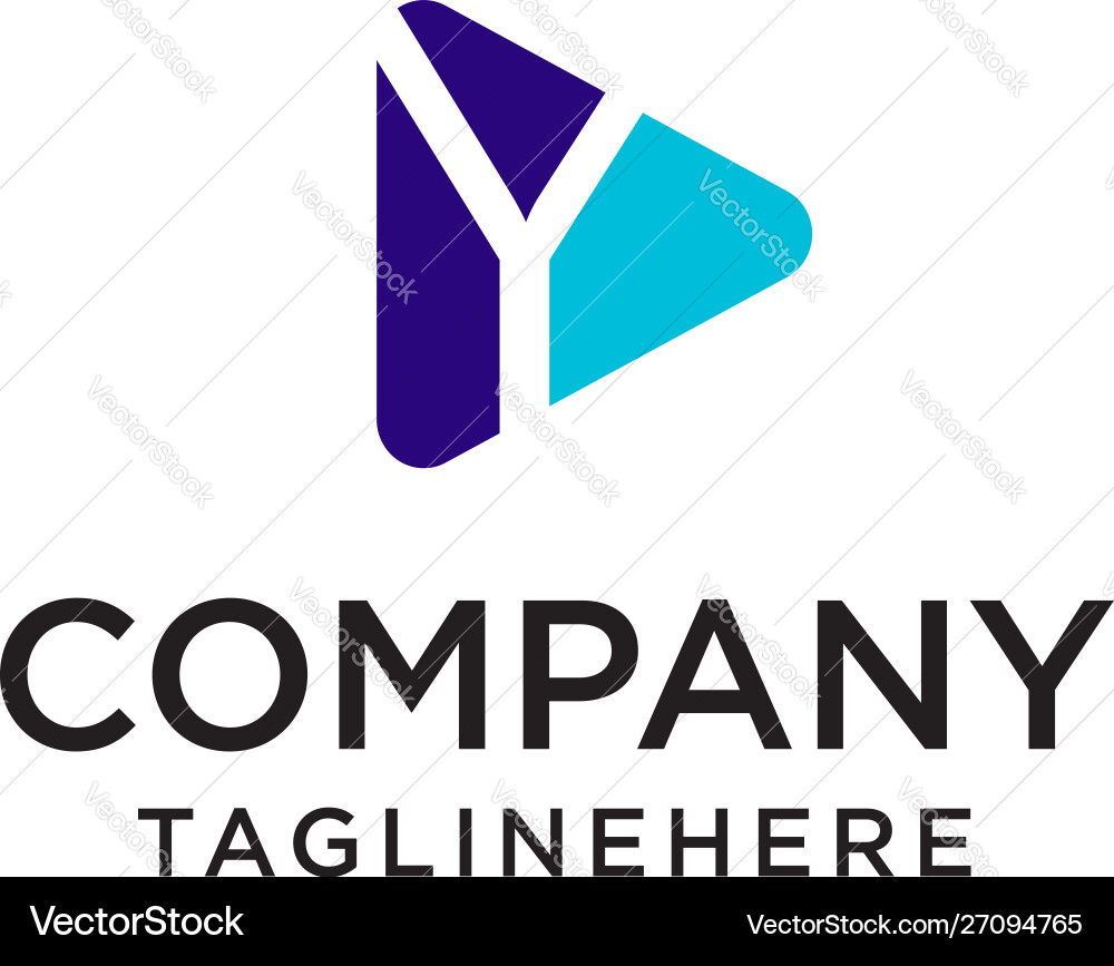 Medienbuchstaben und Logo Design Vorlage Vektorbild