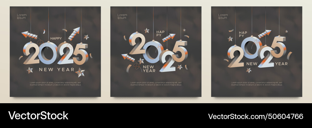 2025 3d new model Royalty Free Vector Image - VectorStock