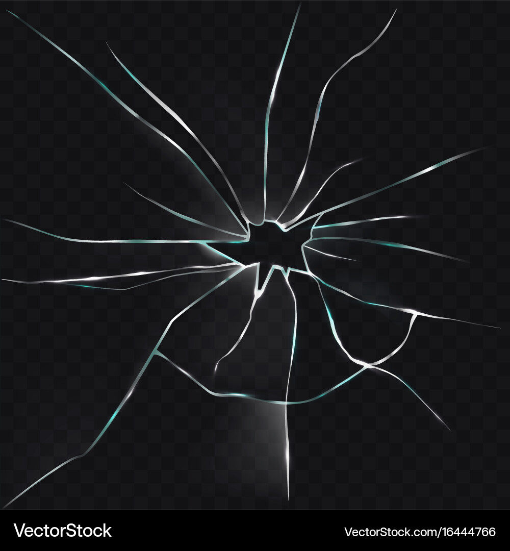 A broken cracked Royalty Free Vector Image - VectorStock