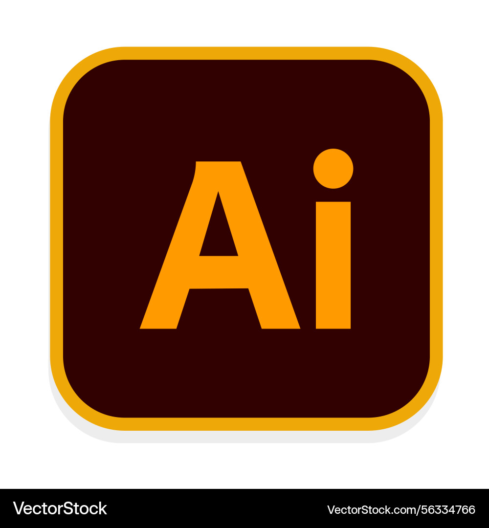Adobe Illustrator Icons Royalty Free Vector Image