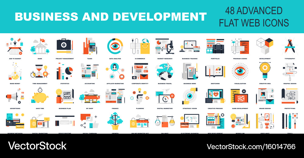 Business and development Royalty Free Vector Image