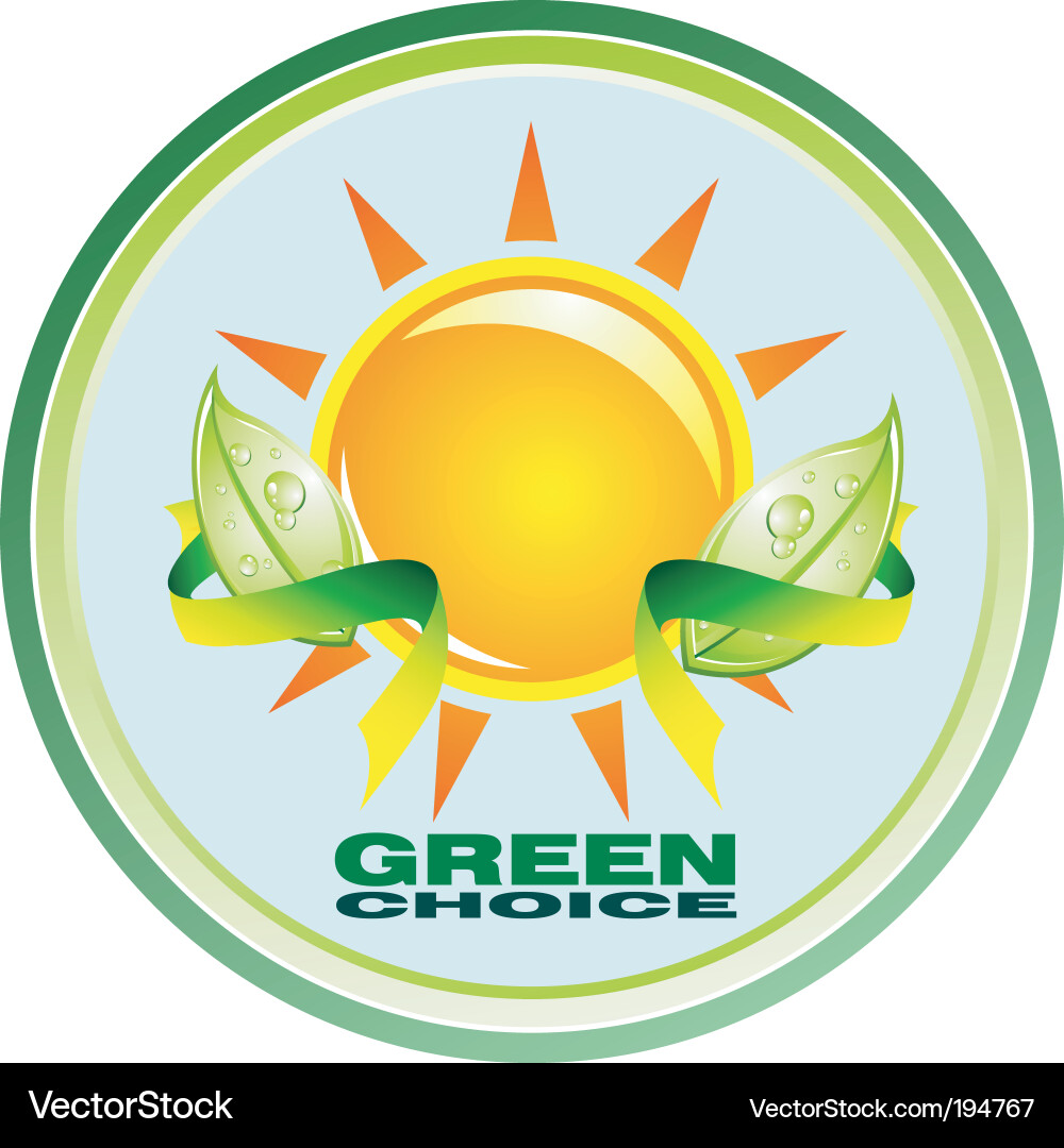 Natural and bio symbol tag Royalty Free Vector Image