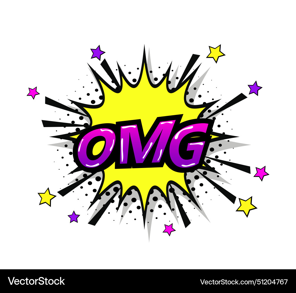Omg comic book Royalty Free Vector Image - VectorStock