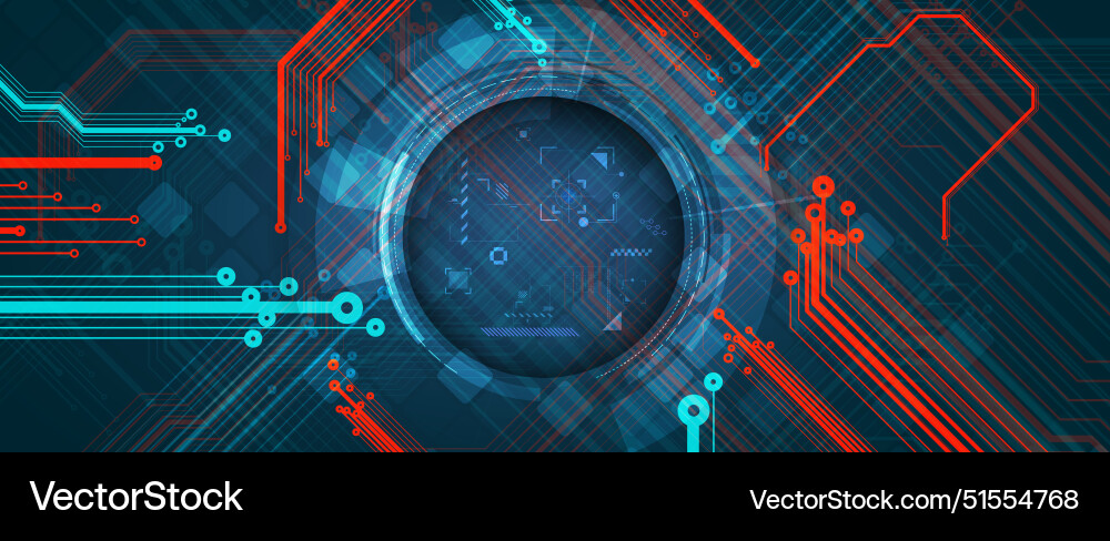 Abstract artificial intelligence cloud computing Vector Image