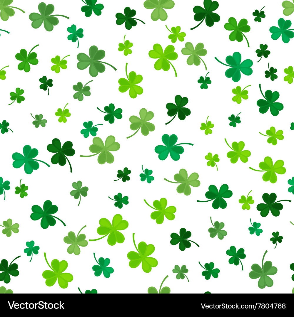 Clover Pattern - Irish Luck Royalty Free Vector Image