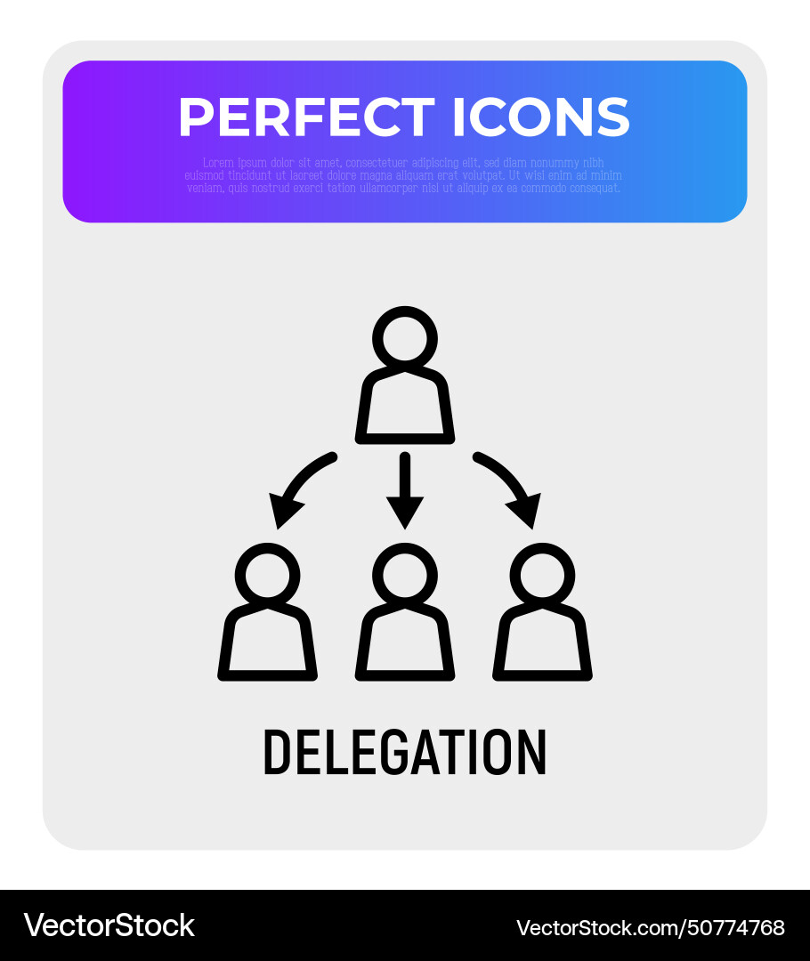 Delegate flat icon boss and employees corporate Vector Image