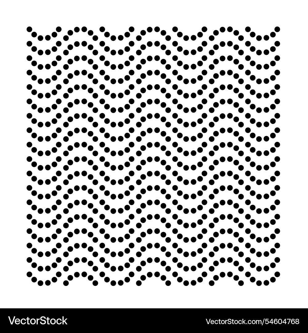 Geometric pattern of waves doodle hand Royalty Free Vector