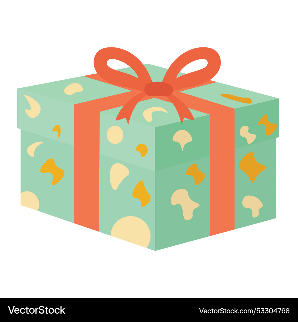 Gift boxgift box isolated on white Royalty Free Vector Image