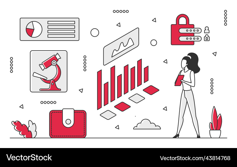Science laboratory researcher Royalty Free Vector Image