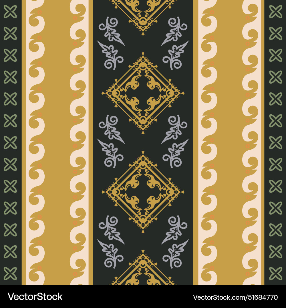 Artistic vintage batik indonesia pattern Vector Image