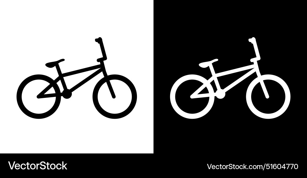Bike icon bicycle simple graphic minimal Vector Image