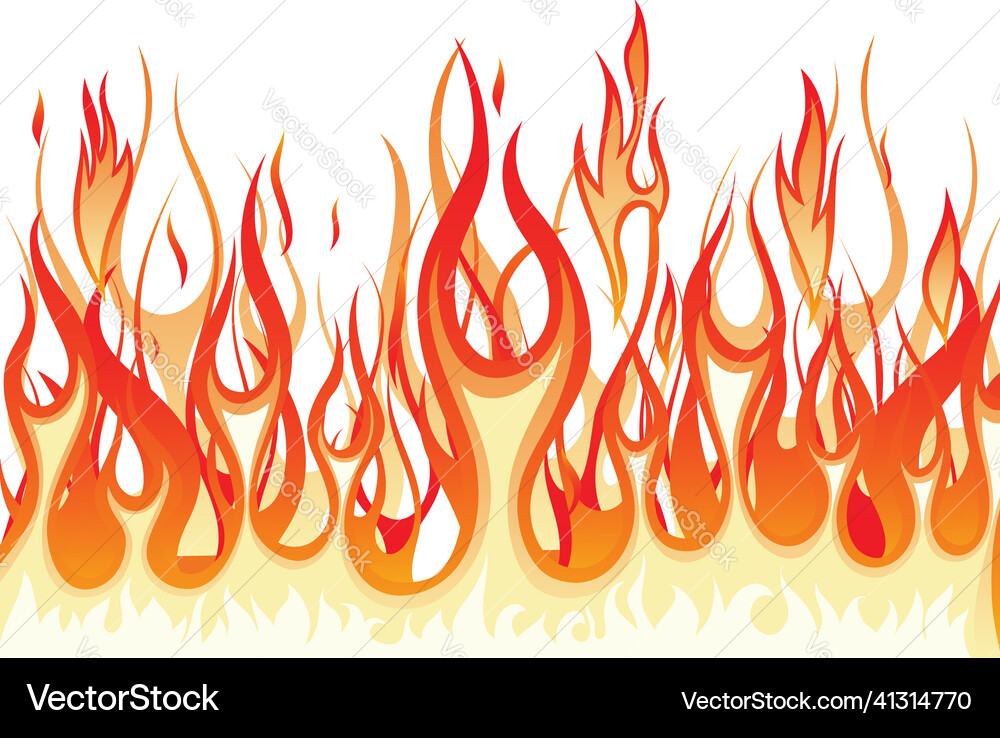 Cartoon fire flame Royalty Free Vector Image - VectorStock