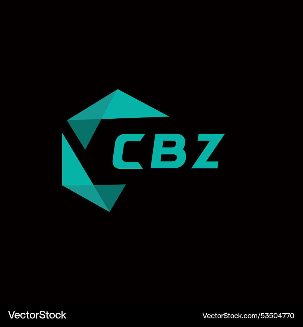 Cbz creative minimalist letter logo unique Vector Image