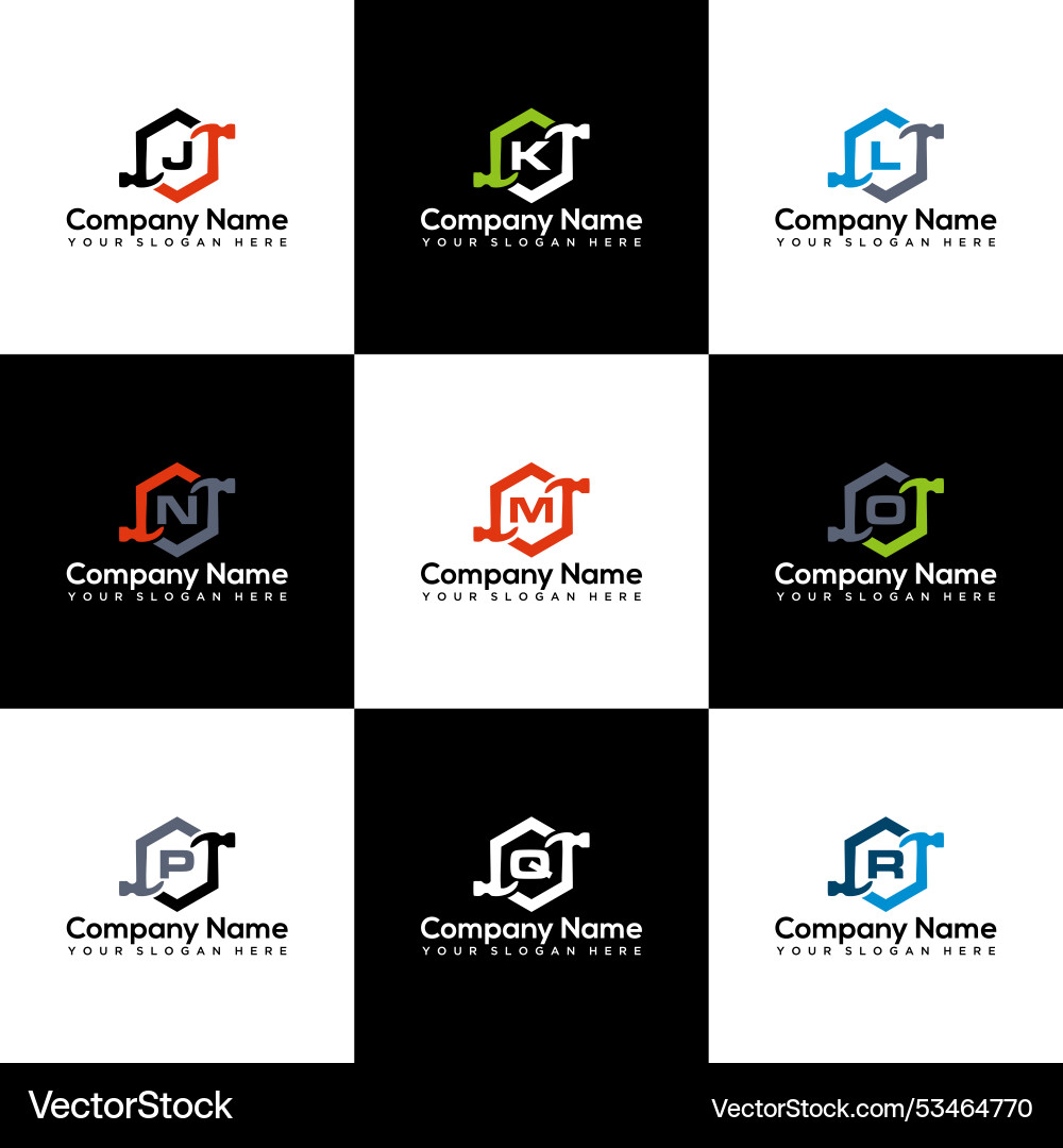 Creative set letter hammer logo icon design – Royalty-Free Vector | VectorStock