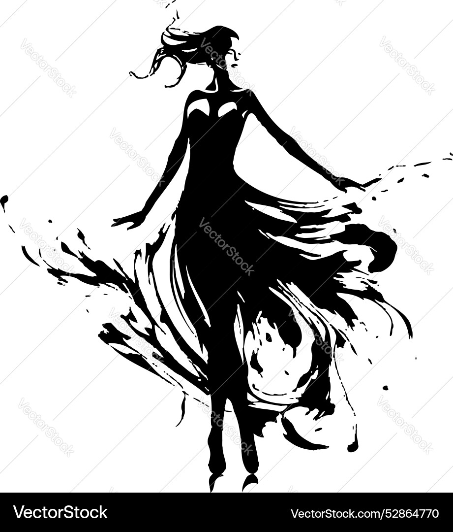 Sublime steps soul of dance emblem seraphic Vector Image