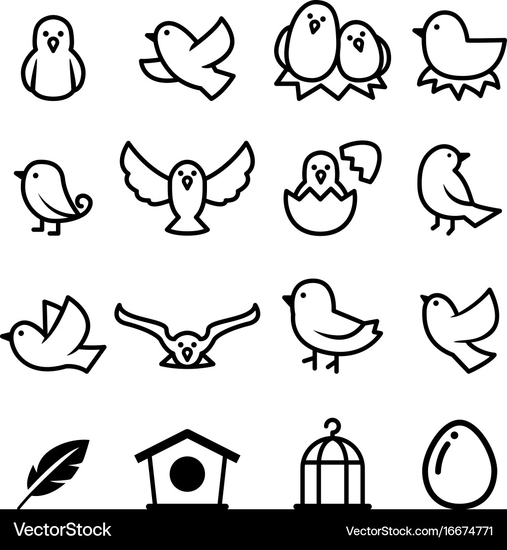 Bird icon Royalty Free Vector Image - VectorStock