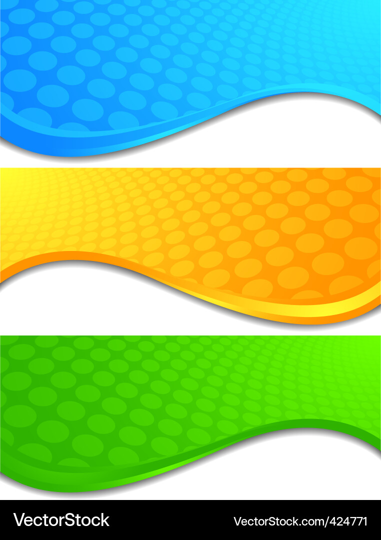 Colorful Bright Banners Royalty Free Vector Image