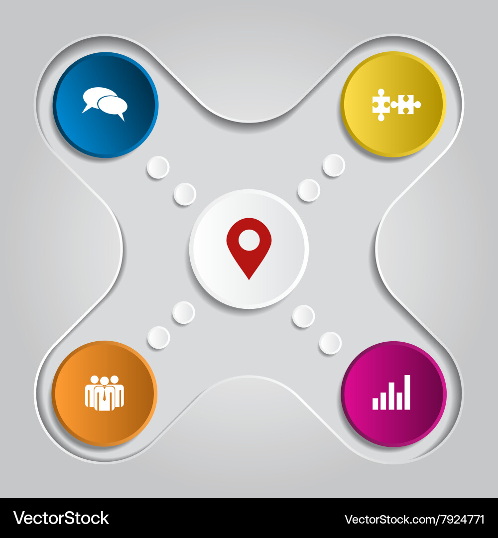 Infographic report template Royalty Free Vector Image