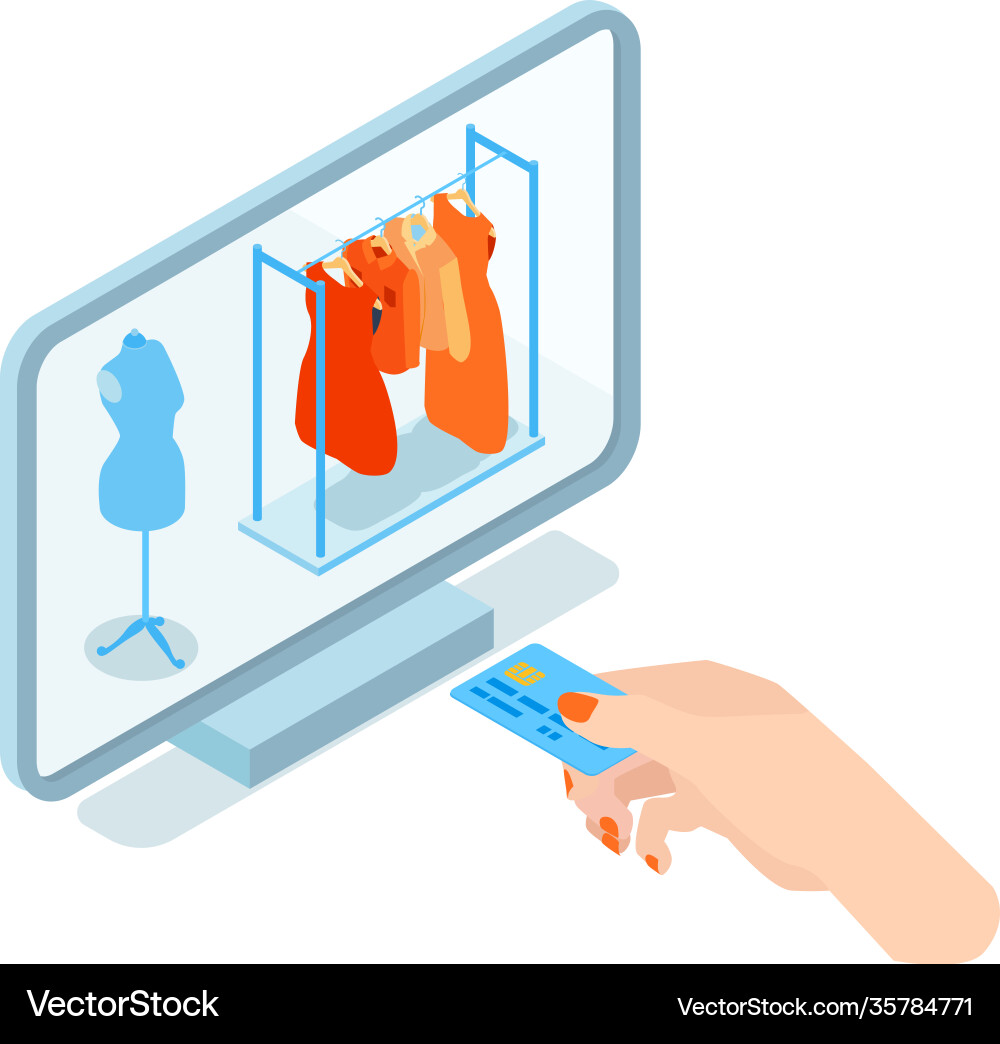 Online shopping Royalty Free Vector Image - VectorStock