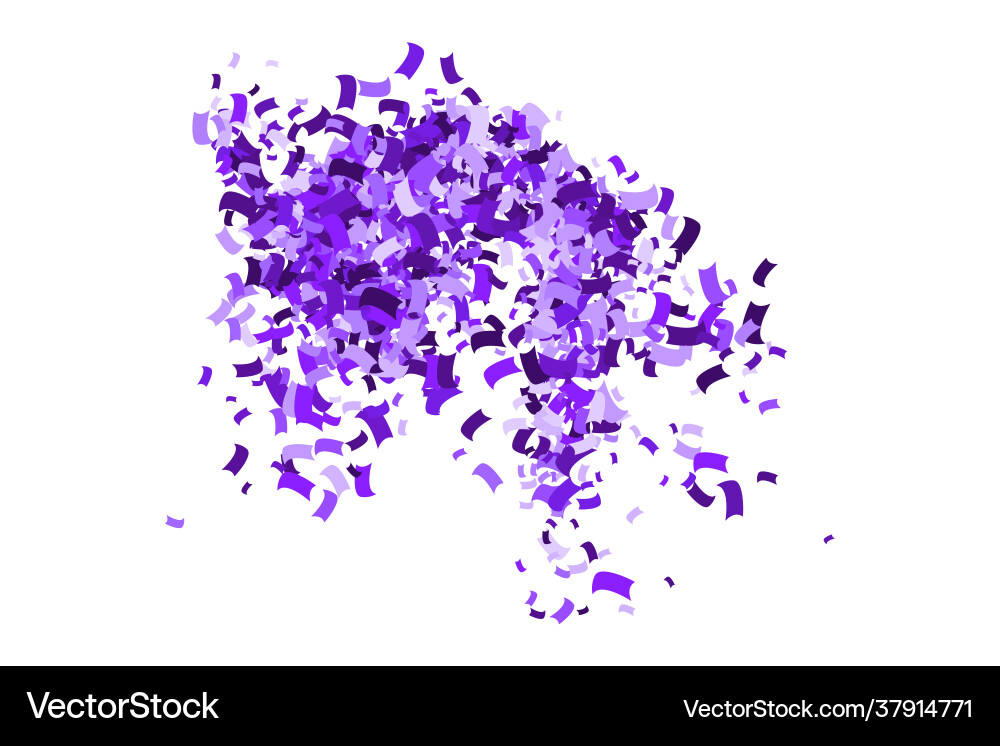 Purple explosion confetti Royalty Free Vector Image