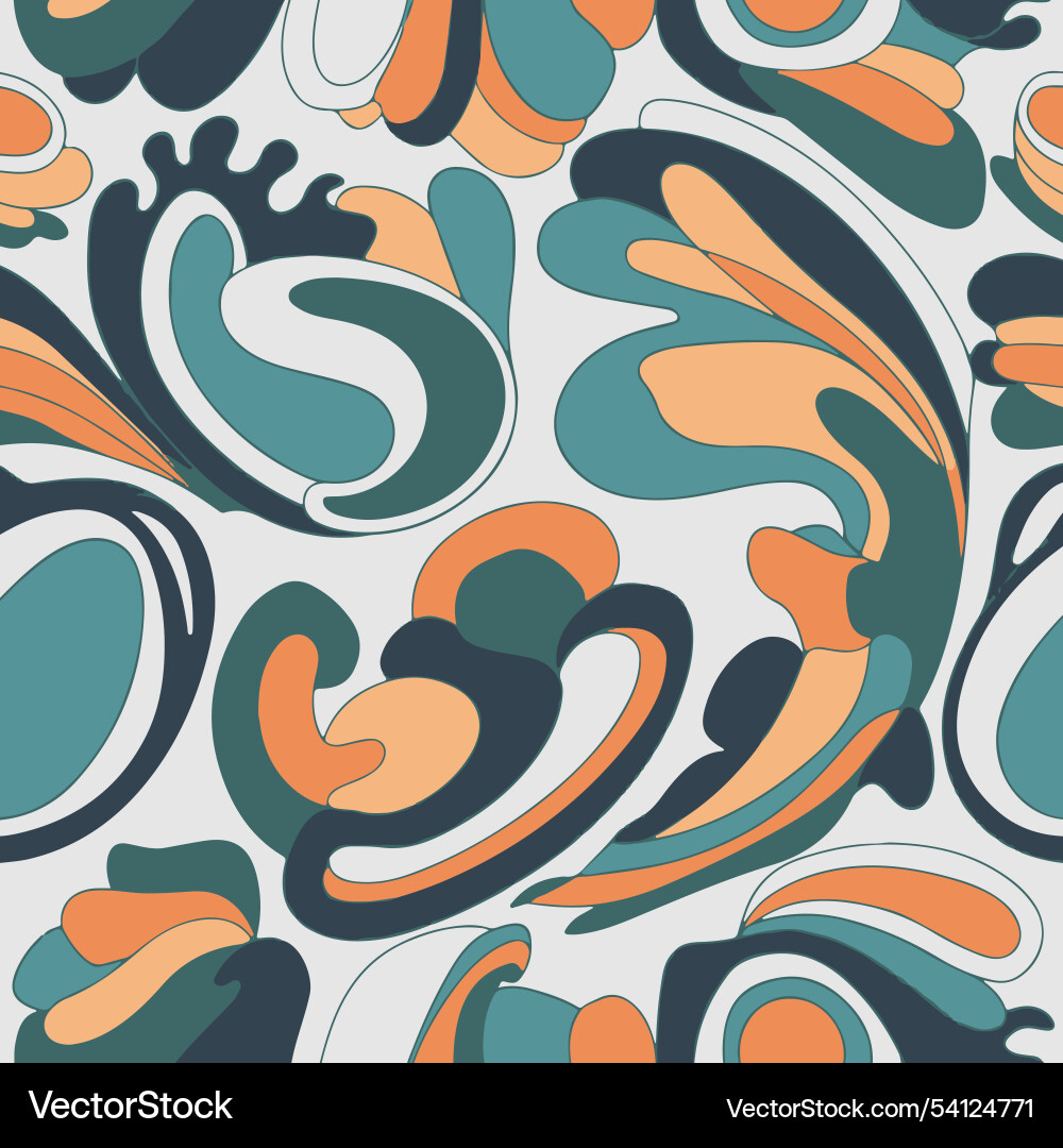 Retro coloured abstract distorted line background Vector Image