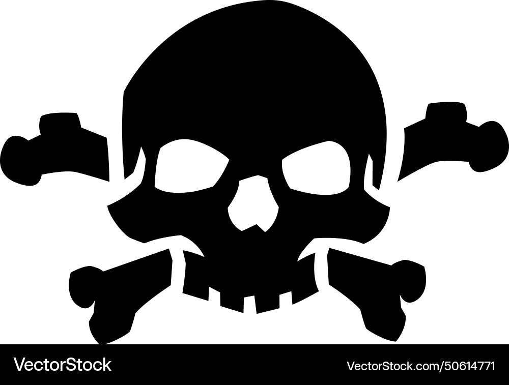 Skull and crossbones Royalty Free Vector Image