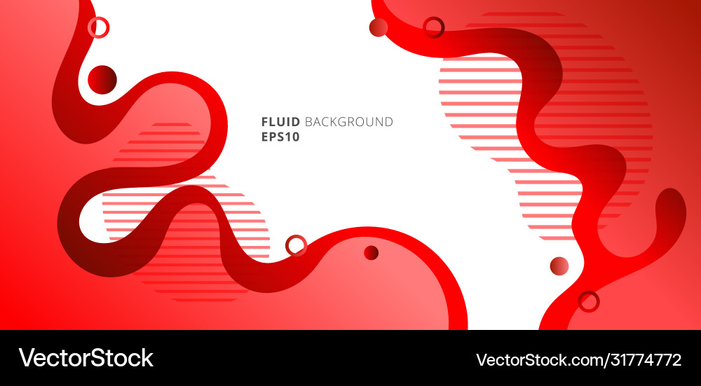 Abstract Red Liquid Gradient Royalty Free Vector Image