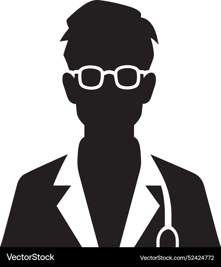 Artful physician depicting doctors through artthe Vector Image