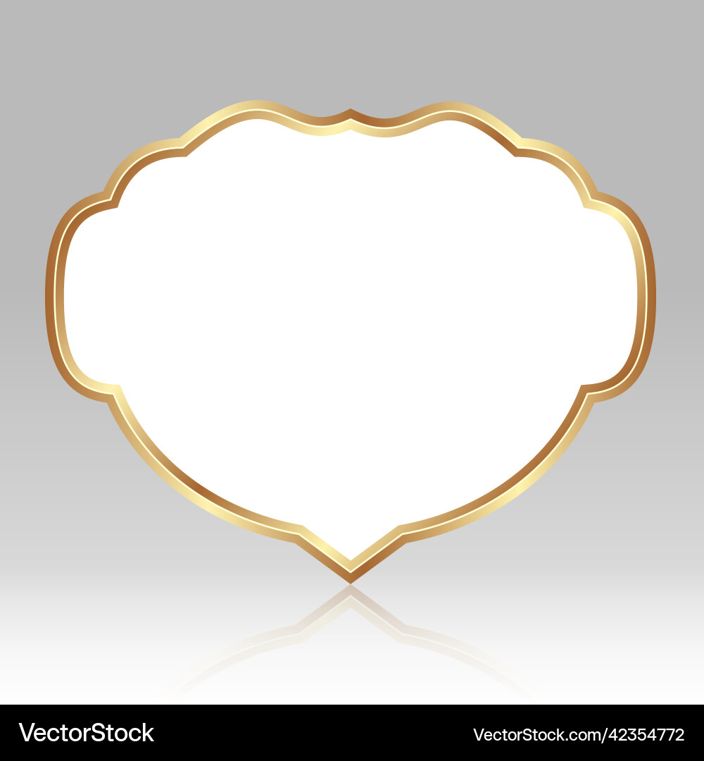 Golden frame Royalty Free Vector Image - VectorStock
