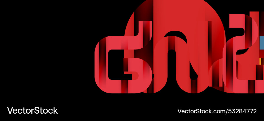 Lines abstract letter style design background Vector Image