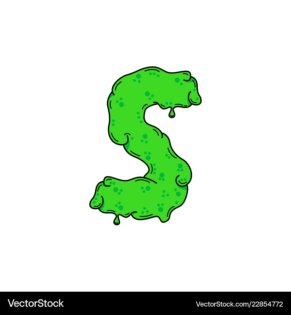 Slimy Letter S Logo Royalty Free Vector Image - VectorStock