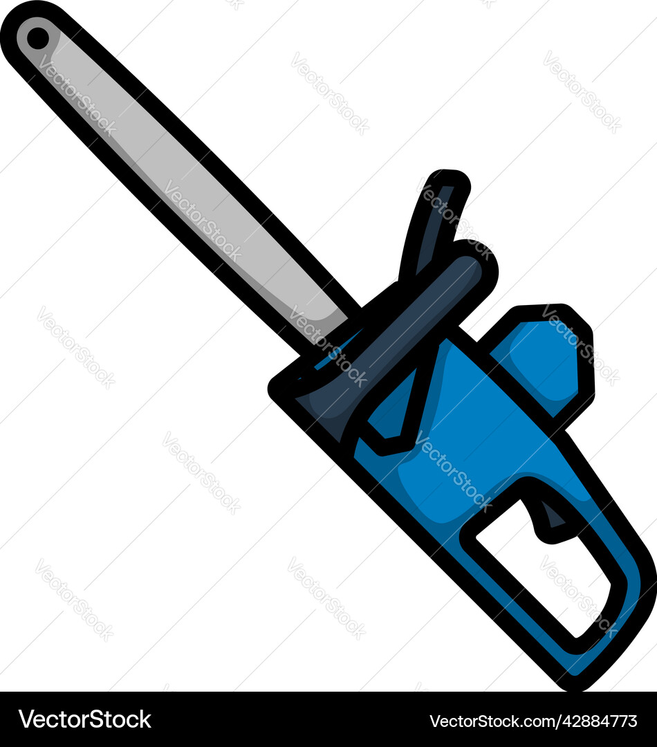 Chain saw icon Royalty Free Vector Image - VectorStock