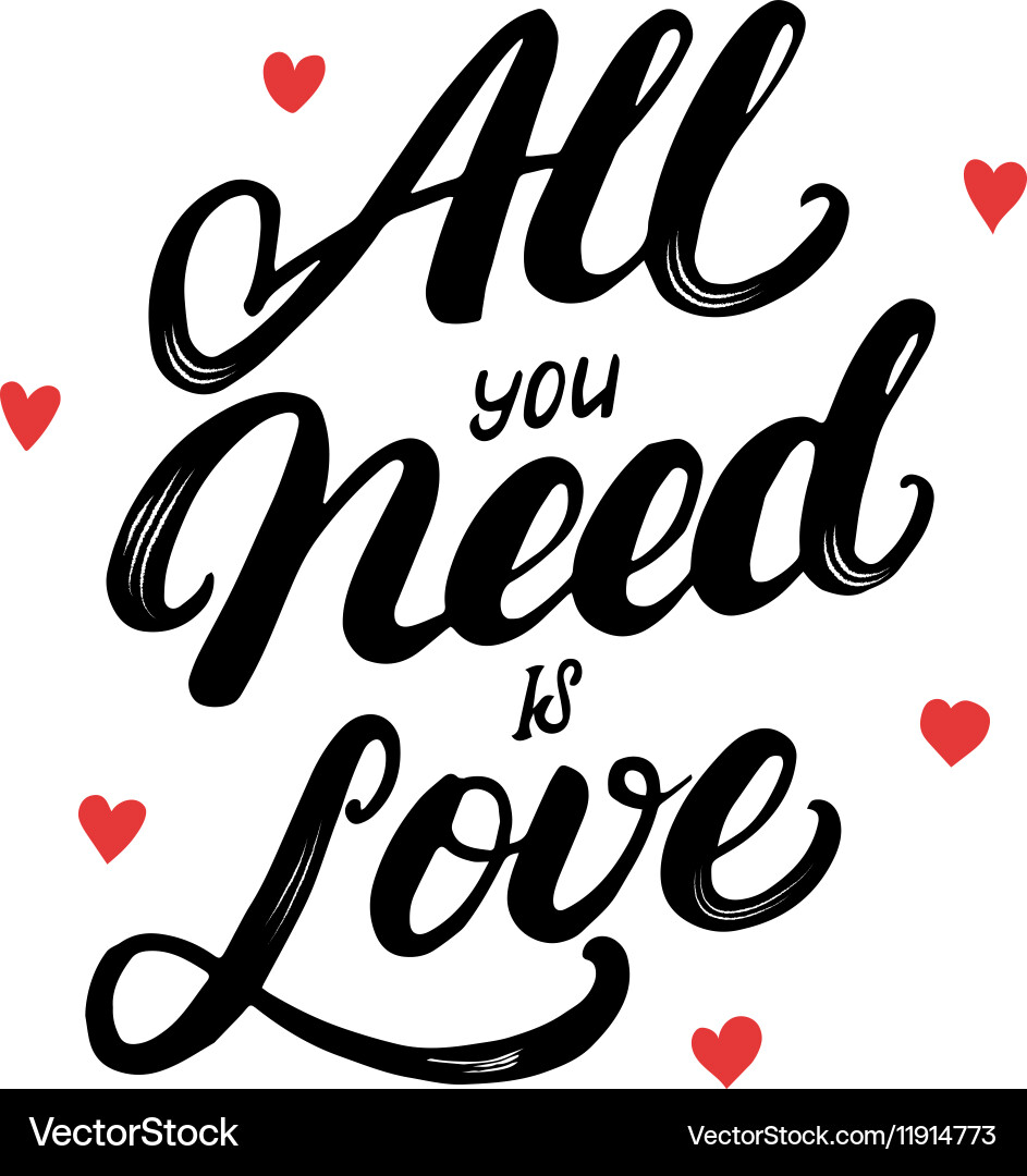 Handwritten Love Phrase Royalty Free Vector Image